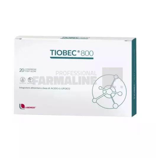 Tiobec 800 mg 20 comprimate - la pret mic | Pfarma.ro