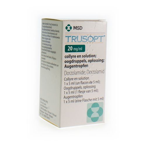 TRUSOPT 20 mg/ml X 1 PIC. OFT., SOL. 20mg/ml SANTEN OY - MERCK SHARP ...