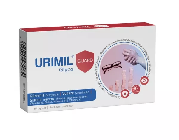 Urimil Glyco Guard 30 capsule - la pret mic | Pfarma.ro