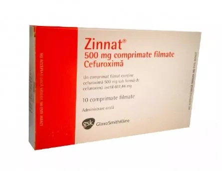 ZINNAT 500 mg X 10 COMPR. FILM. 500mg GLAXOSMITHKLINE (IRE - Vezi ...