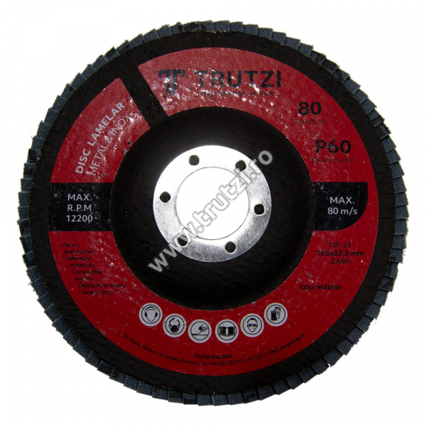 Discuri și freze 9432560 DISC LAMELAR 125X22MM, GRANULATIE ...