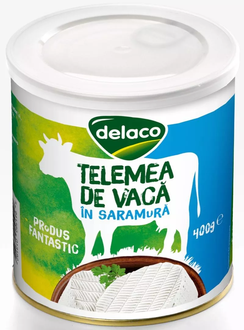 Telemea vaca TELEMEA DE VACA CUTIE DELACO 400G # 1 buc 12863...