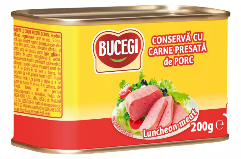 Conserve carne porc CONSERVA CU CARNE PRESATA DE PORC BUCEGI...