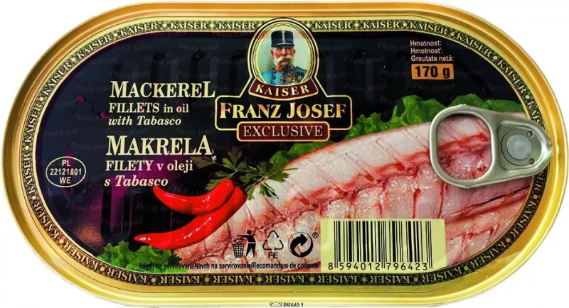 Conserve peste CONSERVA FILE DE MACROU IN ULEI SI TABASCO FR...