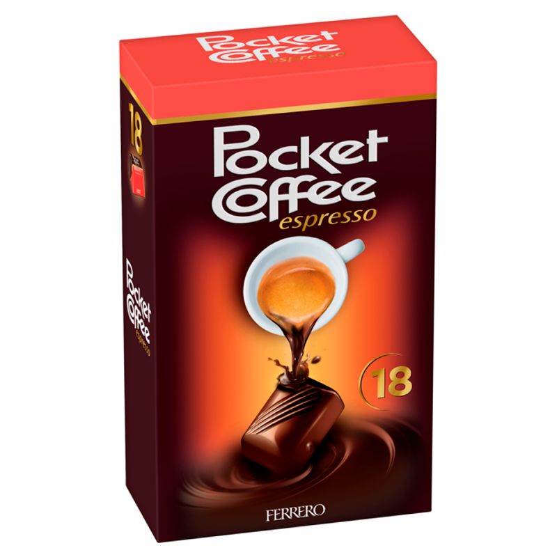 Bomboane ciocolata PRALINE POCKET COFFEE FERRERO T18 225G