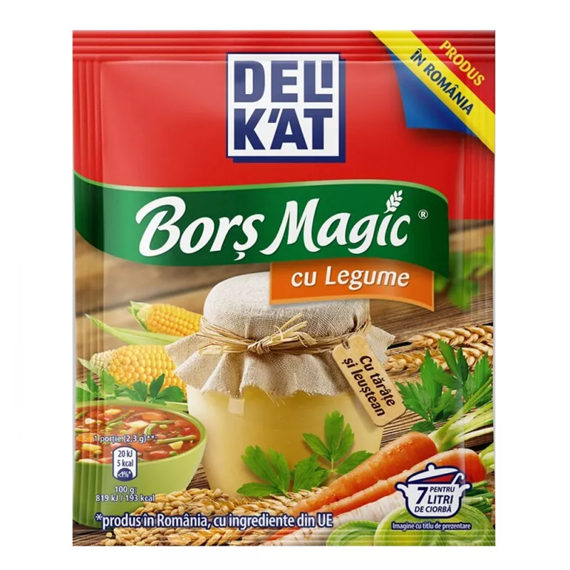 Baza de mancare KNORR DELIKAT BORS MAGIC CU LEGUME 65G # 18 ...