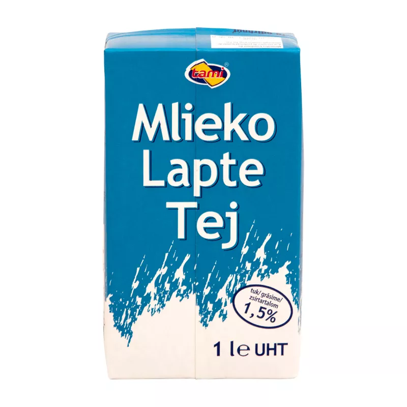 Lapte uht 1l (cutie) LAPTE 1.5% UHT AGRO TAMI 1L 93649 TAMI ...