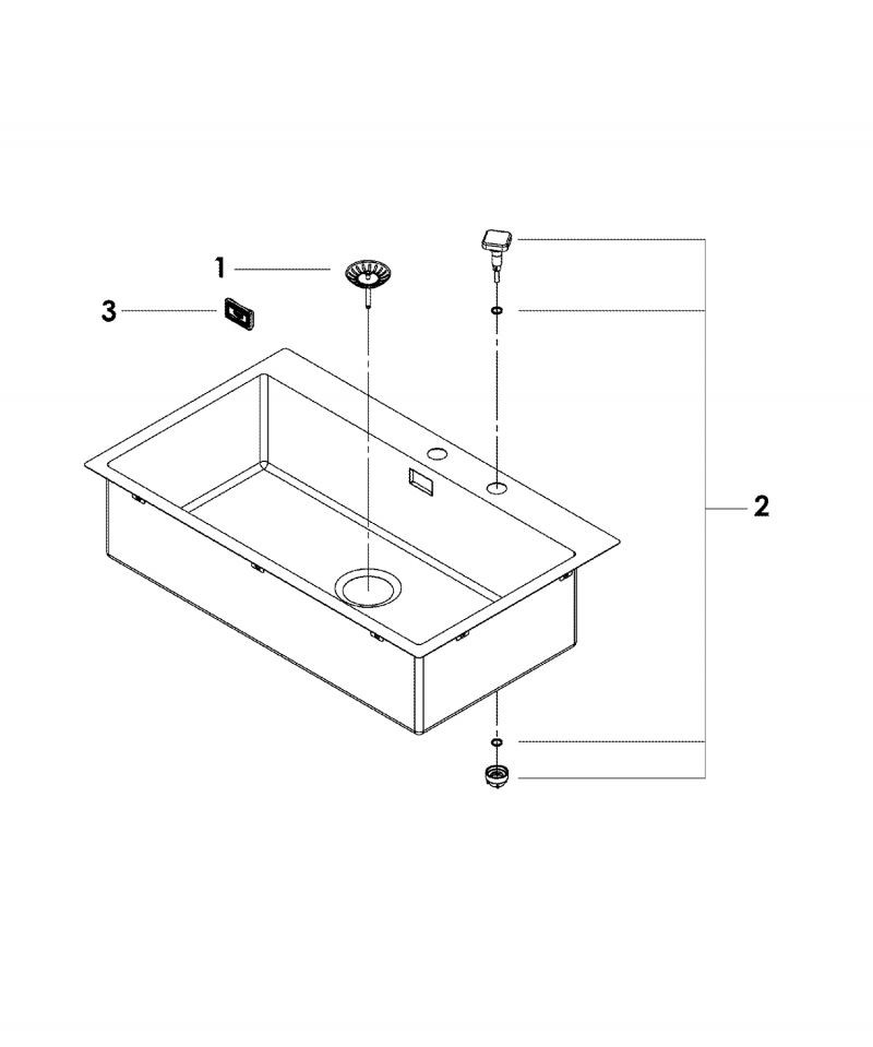 Cauti Chiuveta de bucatarie Grohe K800 31584SD1, montare in/…?