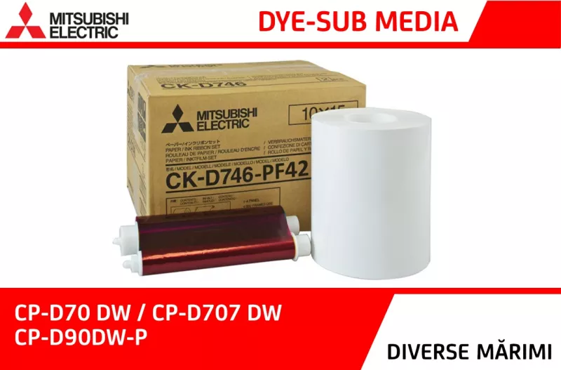 DYE-SUB MEDIA Mitsubishi CK-D746 (10x15/15x21) - 400/200 pri...