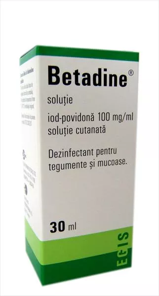 BETADINE SOLUTIE CUTANATA x 30ML |26.95 lei | Larafarm.ro
