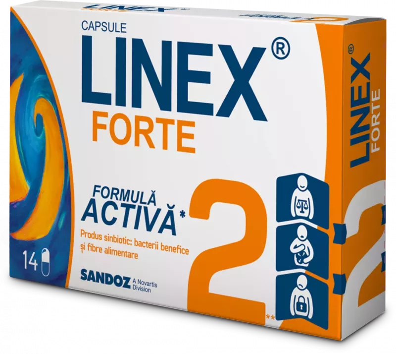 LINEX FORTE X 14 CAPSULE |30.74 lei | Larafarm.ro
