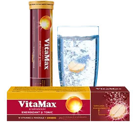 VITAMAX X 20 COMPRIMATE EFERVESCENTE |44.17 lei | Larafarm.ro
