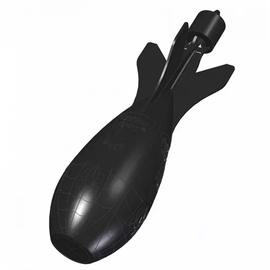 RACHETA NADIRE SPIDER WOLF ADVANCE FISHING SIZE L Negru snz.ro