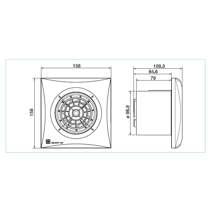 Ventilator axial Soler & Palau Silent 100 CRZ - climasof...