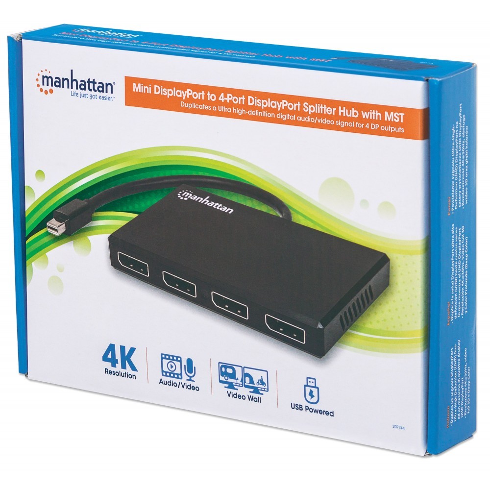Splittere semnal AV Splitter DisplayPort, 4 porturi,1x Mini ...