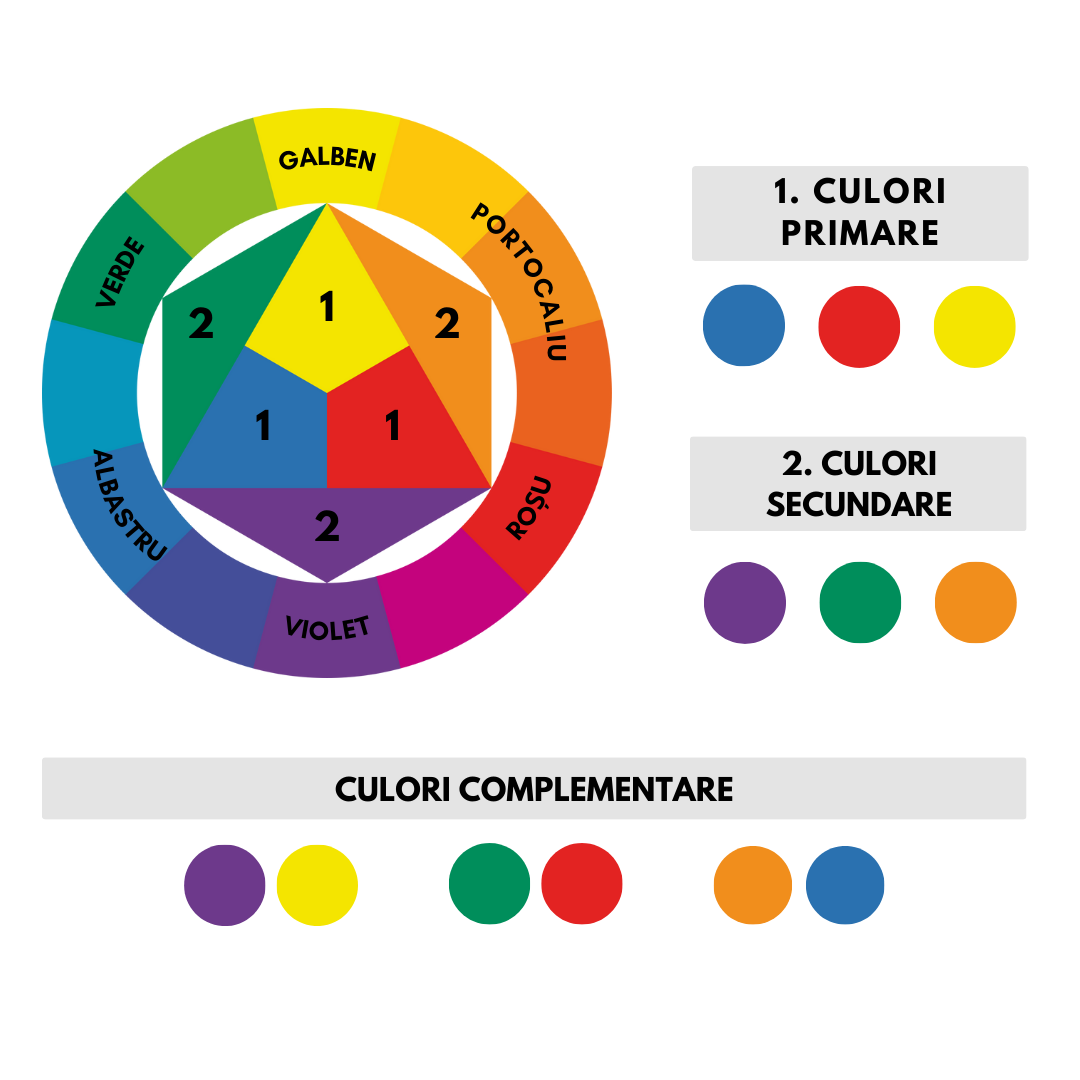 Ce sunt culorile complementare și cum le folosești corect?