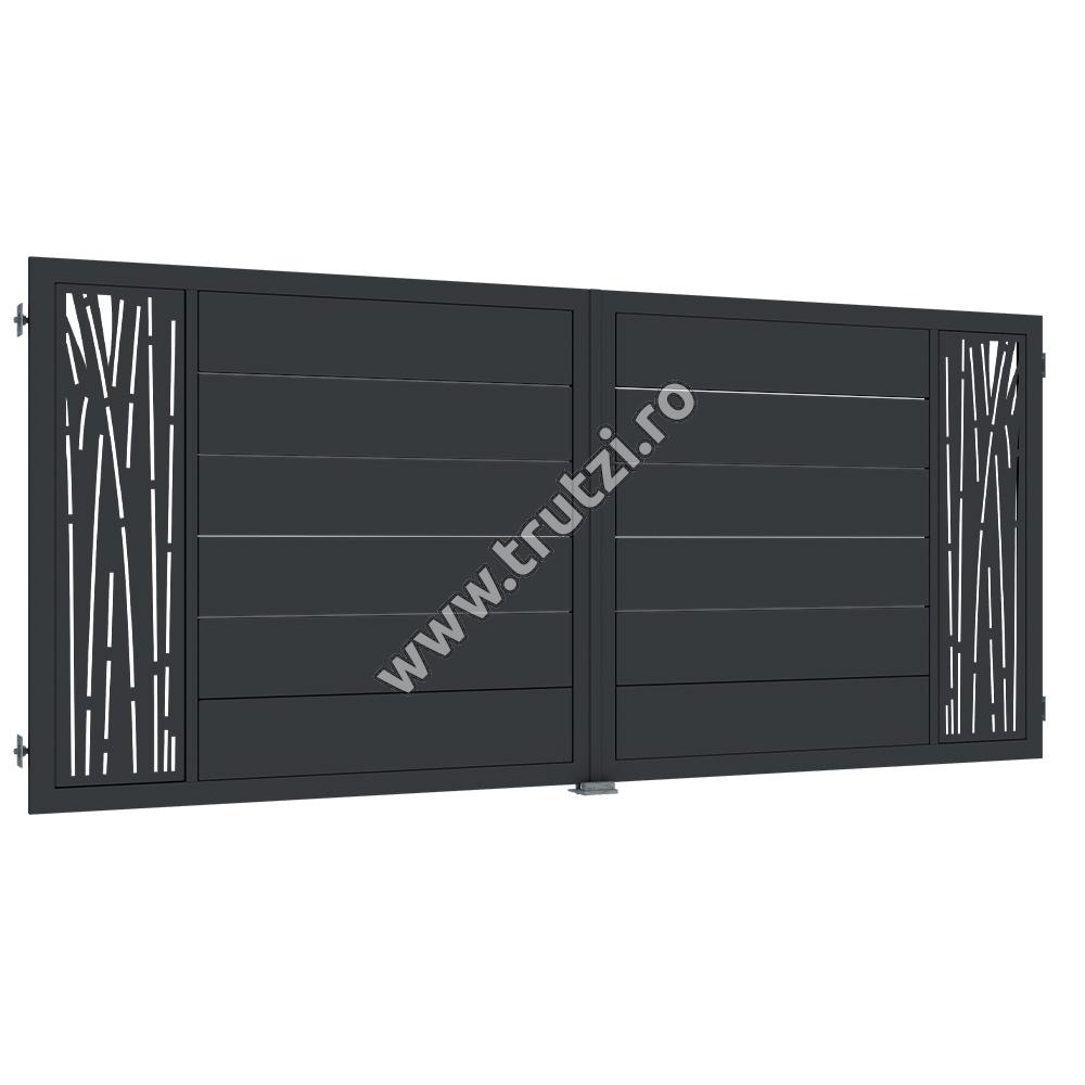 Porți și garduri debitate laser 5669603 Poarta auto batant...