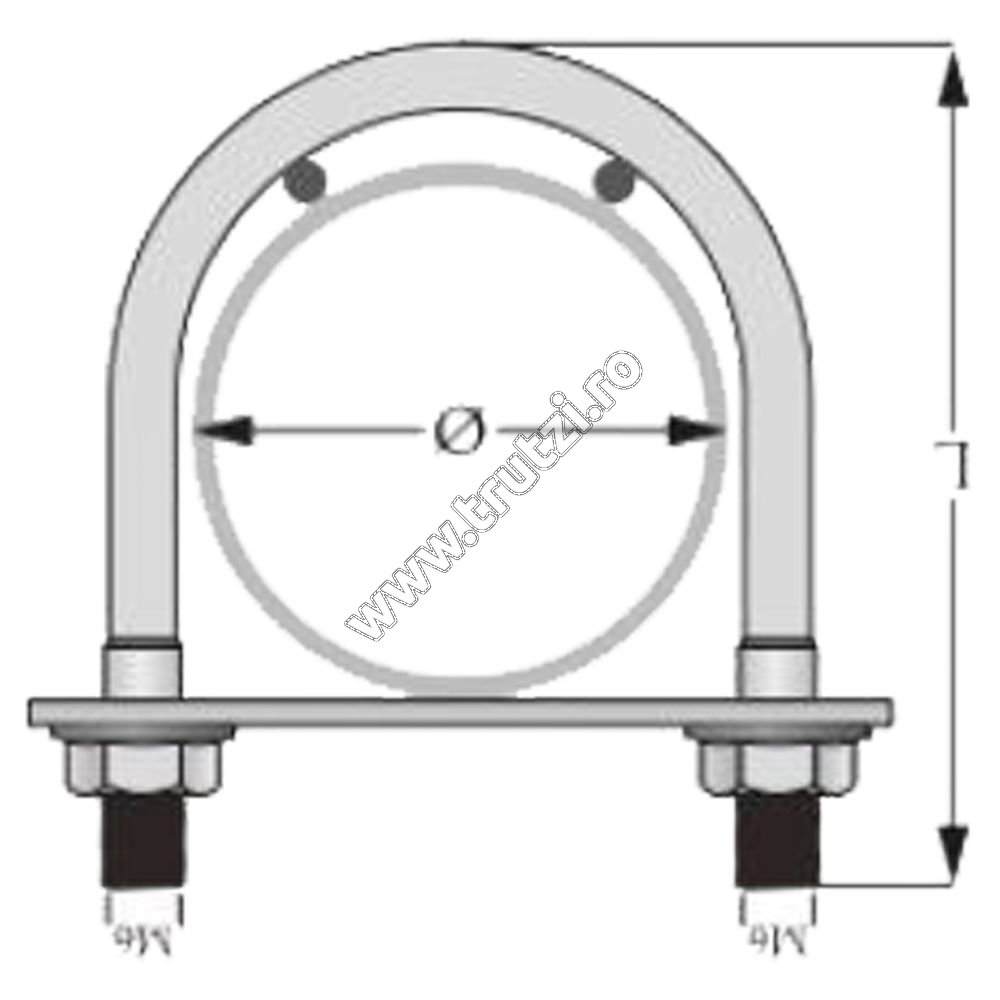 Porti si garduri 9260242 BRIDA PENTRU PRINDERE PANOURI BORDU...