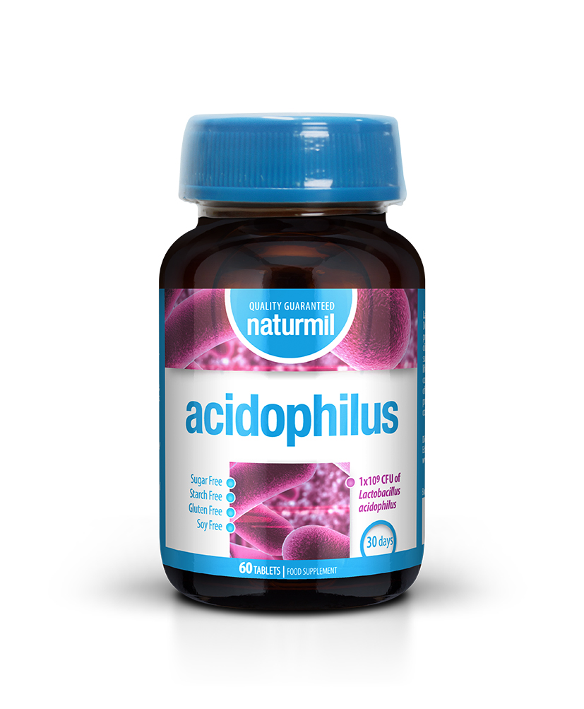 ACIDOPHILUS, 60 tablete - probiotic pentru echilibrarea florei intestinale