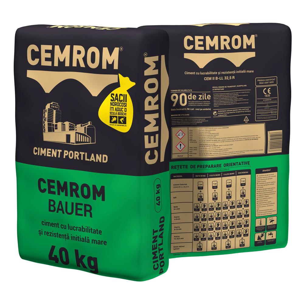 Ciment Ciment Cemrom CEM II 32.5R 40KG 10900091 Cemrom ENMAX...
