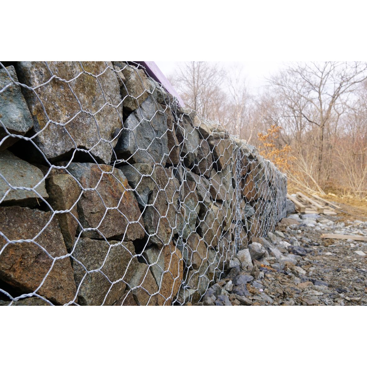 Garduri din gabioane Plasa dublu rasucita zincata pentru gab...