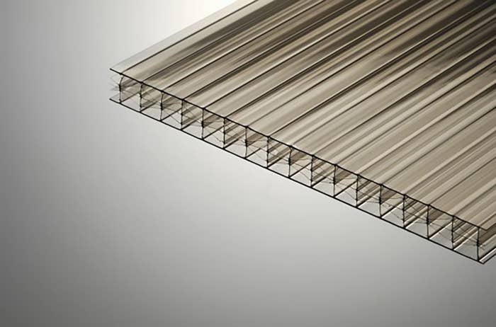 Policarbonat celular fumuriu 10mm grosime, 6000 x 2100 mm, ECO