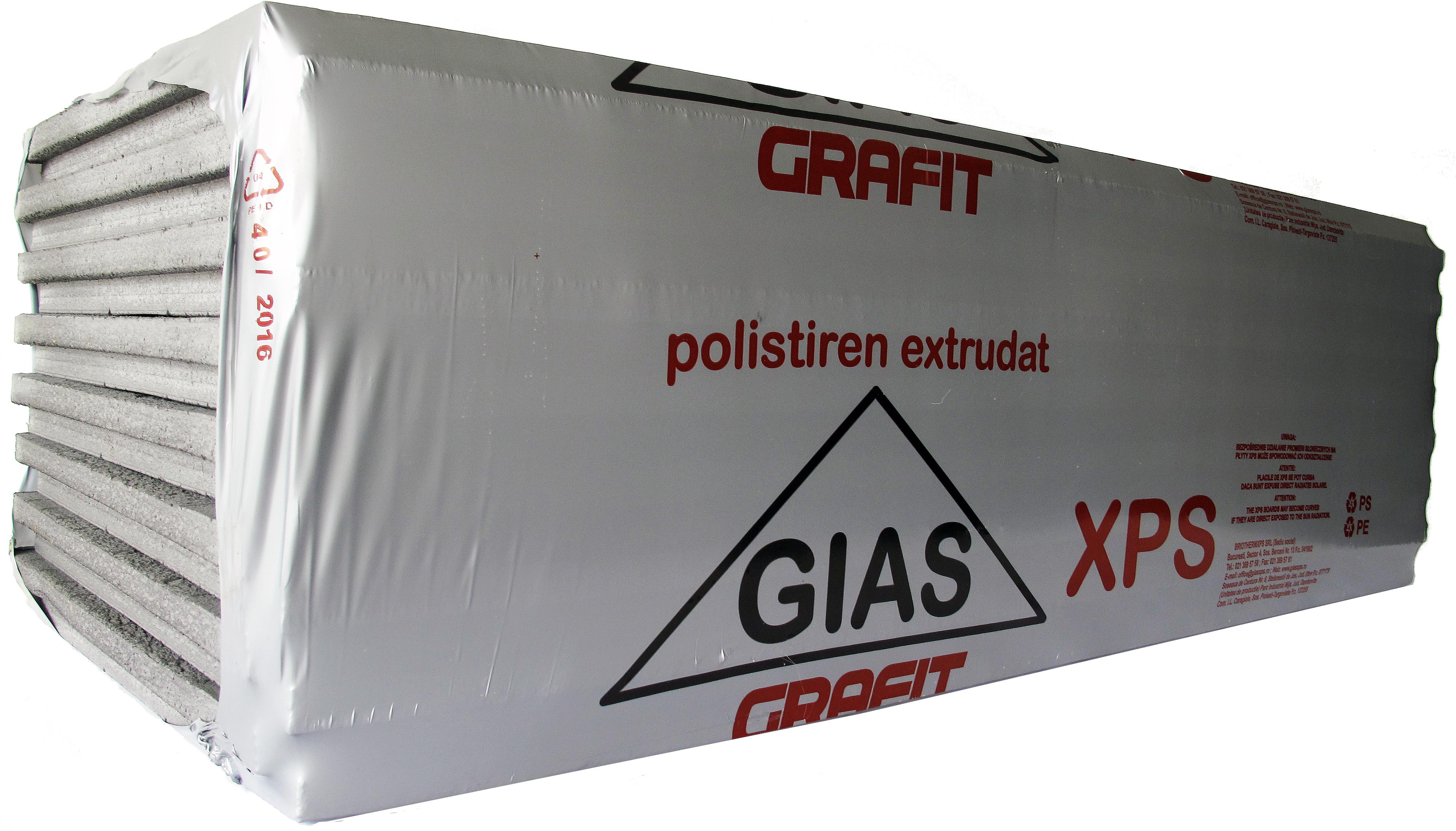 Polistiren Polistiren extrudat Briotherm Gias Grafit XPS, 8 ...
