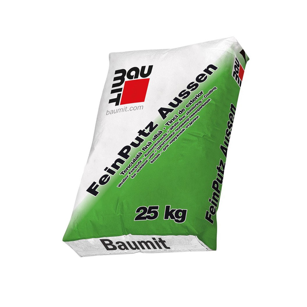 Tinciuri Tencuiala alba fina pentru exterior Baumit FeinPutz...